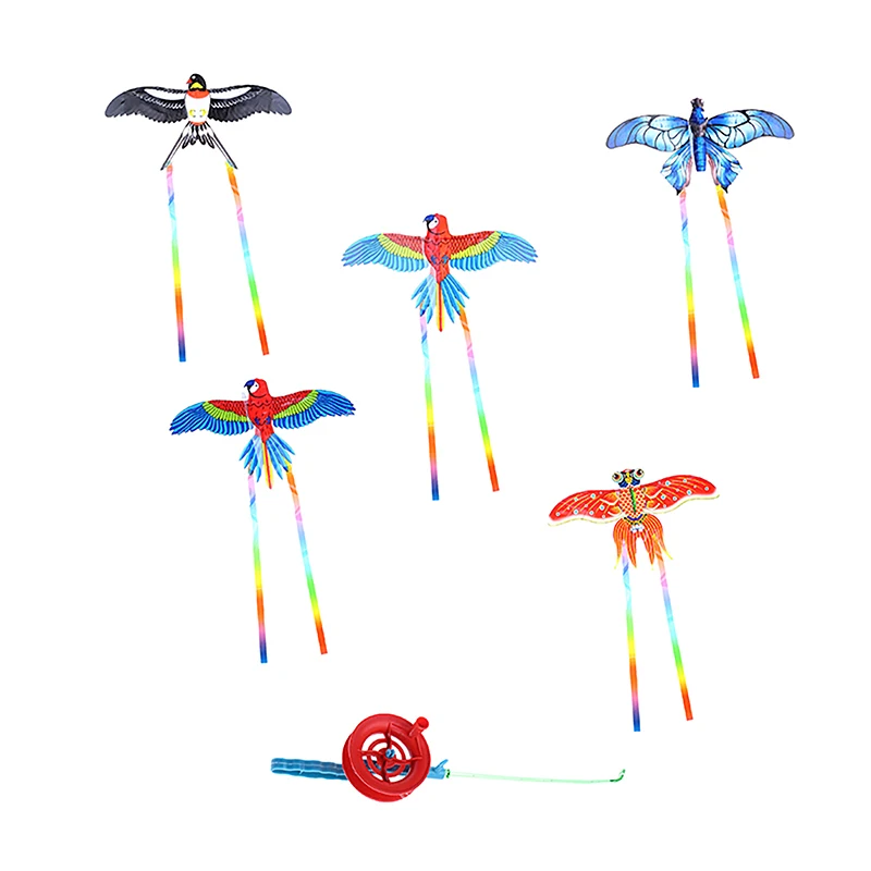 1-Set-50cm-Children-Toy-Kite-Cartoon-Swallow-Goldfish-Parrot-Eagle ...