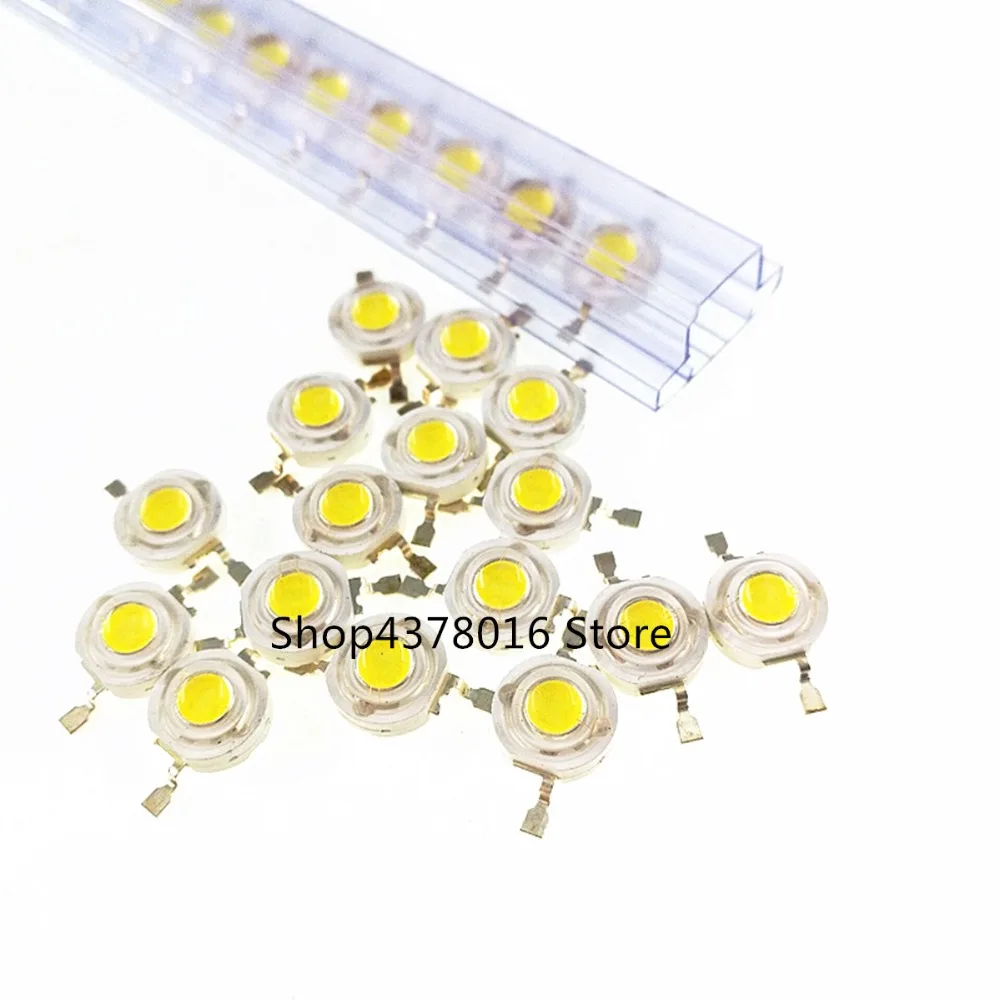 실제 풀 와트 LED 램프 전구 다이오드, SMD 110 120LM LED 칩, 3W 18W 스포트라이트 다운라이트용, 1W, 3W, 10 1000 개|LED 칩 ...