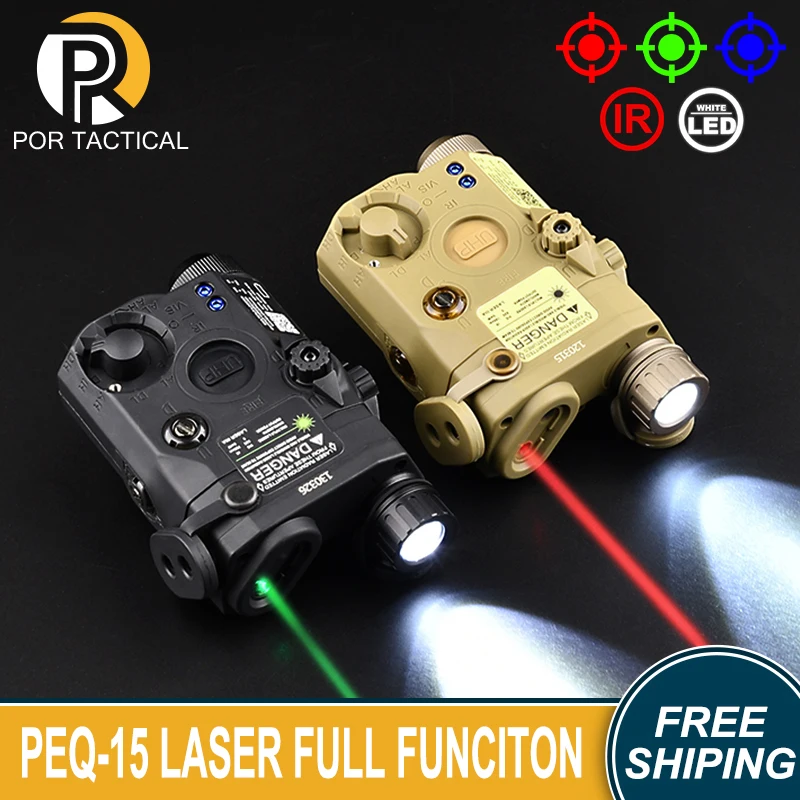 WADSN LA 5C PEQ 15 UHP Tactical Laser Pointer IR Red Green Blue Dot ...