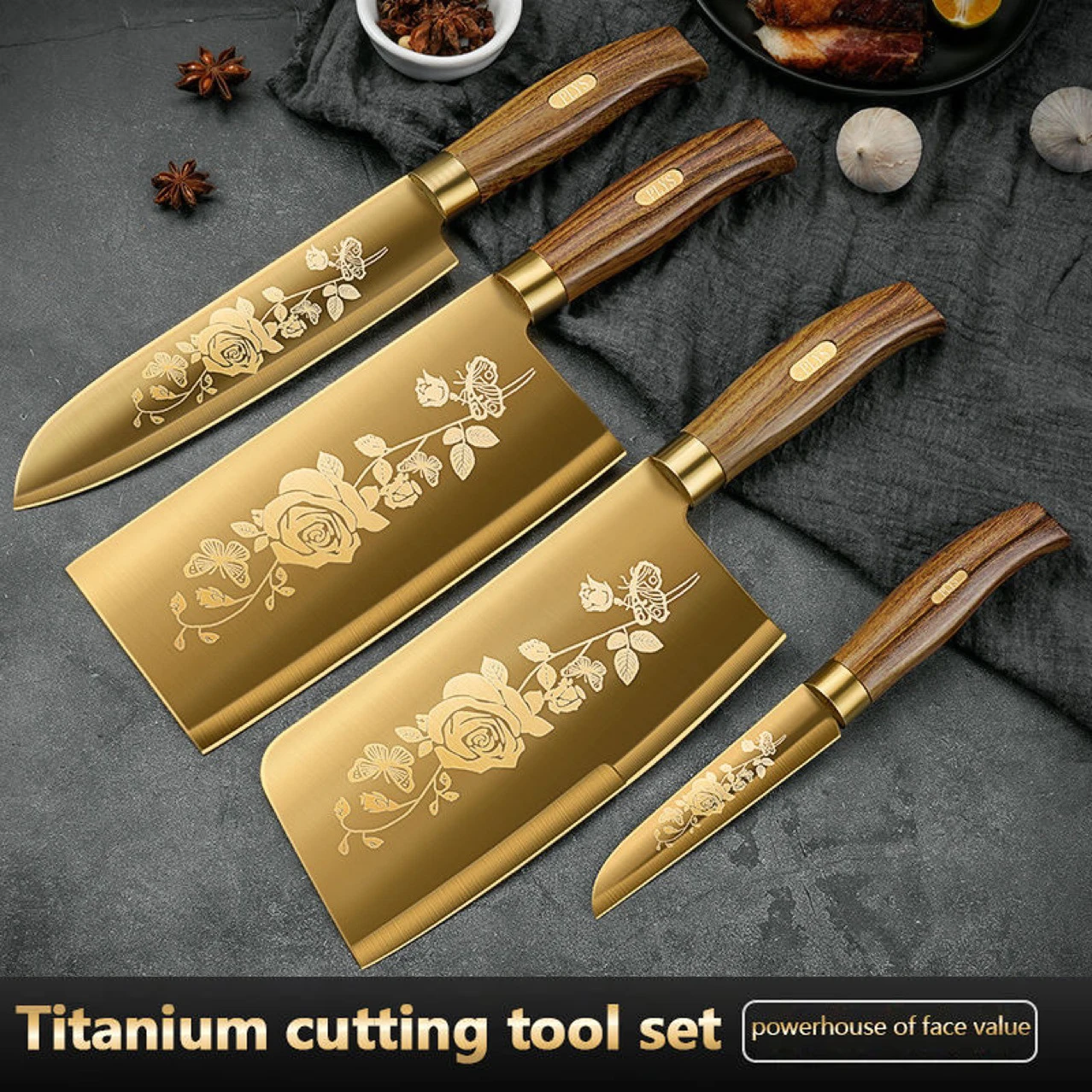 Deluxe-Gold-Kitchen-Knife-Seiko-stainless-steel-blade-with-gold ...