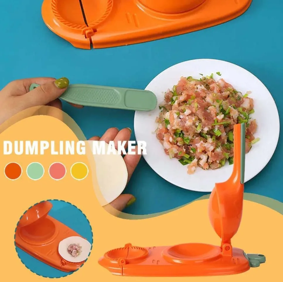 Dumpling Maker 2 Em 1 Kit Wrapper Presser Manual Labor Saving Dough ...