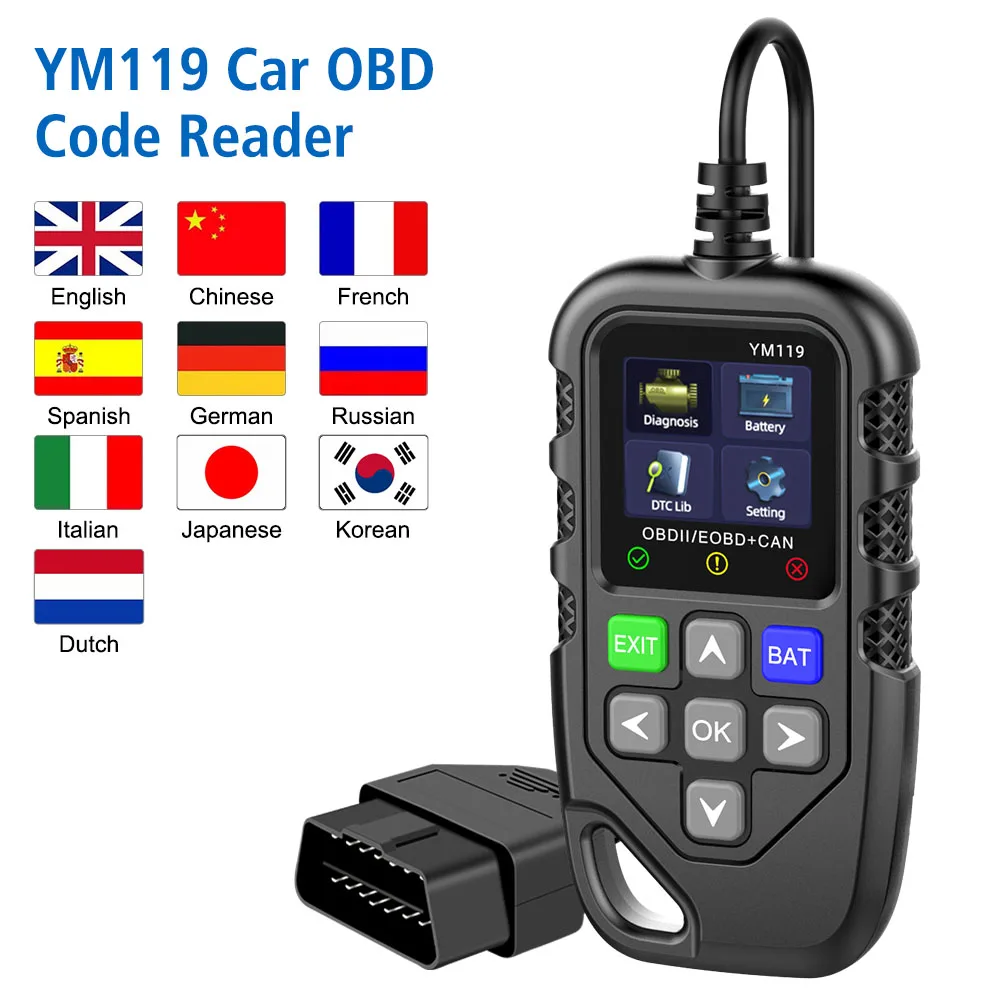 Multi-language-OBD2-Code-Reader-Work-for-all-cars-YM119-Car-Auto ...