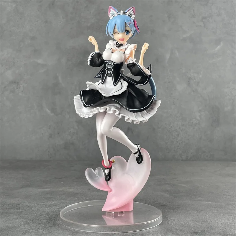 Zero-Starting-Life-in-Another-World-Maid-Rem-Rem-Cat-Action-Figures ...