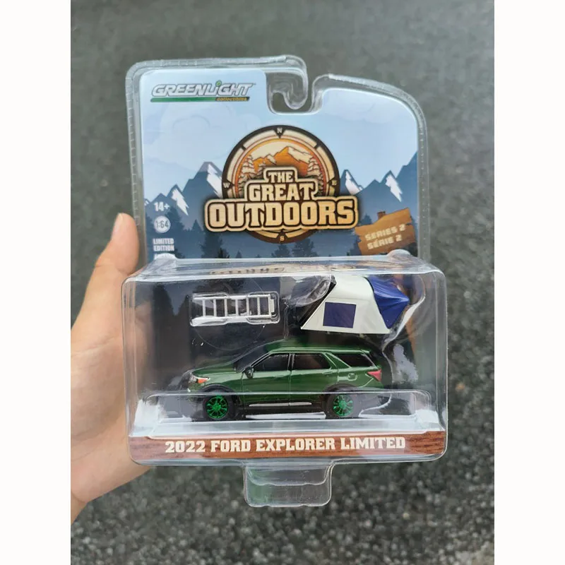 Diecast Alloy 1:64 2022 Ford Explorer Camping Car Model Green Adult ...