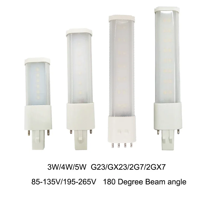 Horizontal-Pl-2Pin-G23-GX23-4W-5W-7W-LED-Tube-Light-Desk-Reading-Table ...