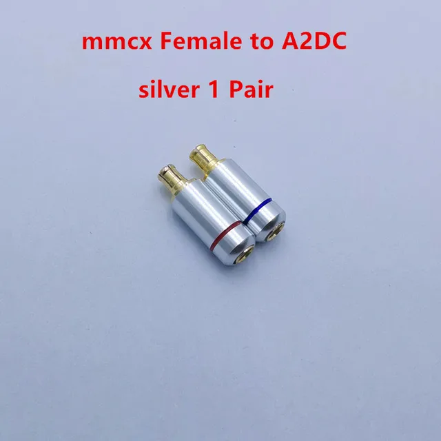2 pcs mmcx female to A2DC/ 0.78mm 2Pin custom made universal pin Socket ...