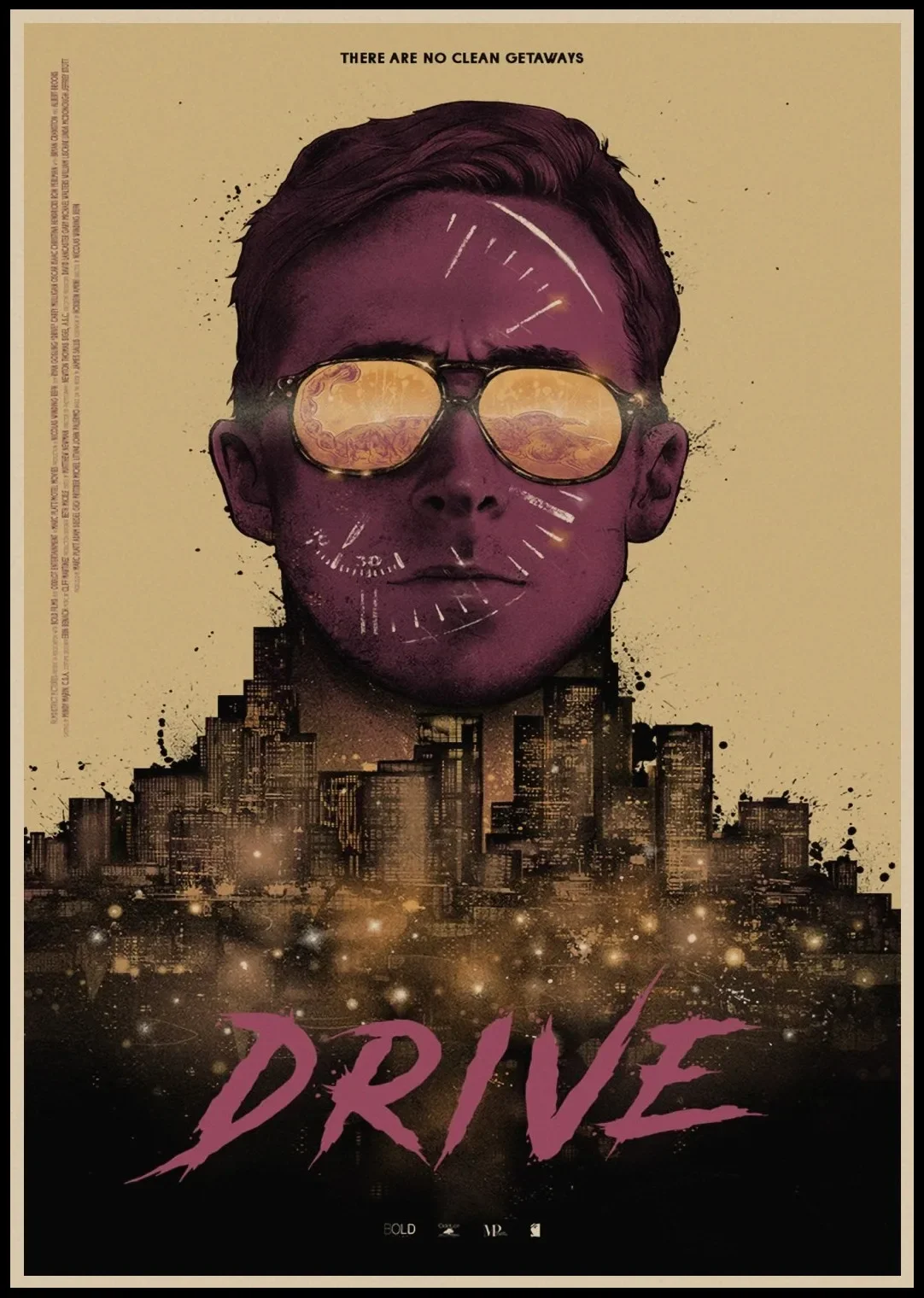 Drive Movie Posters Vintage Ryan Gosling Drive Movie Kraft Paper