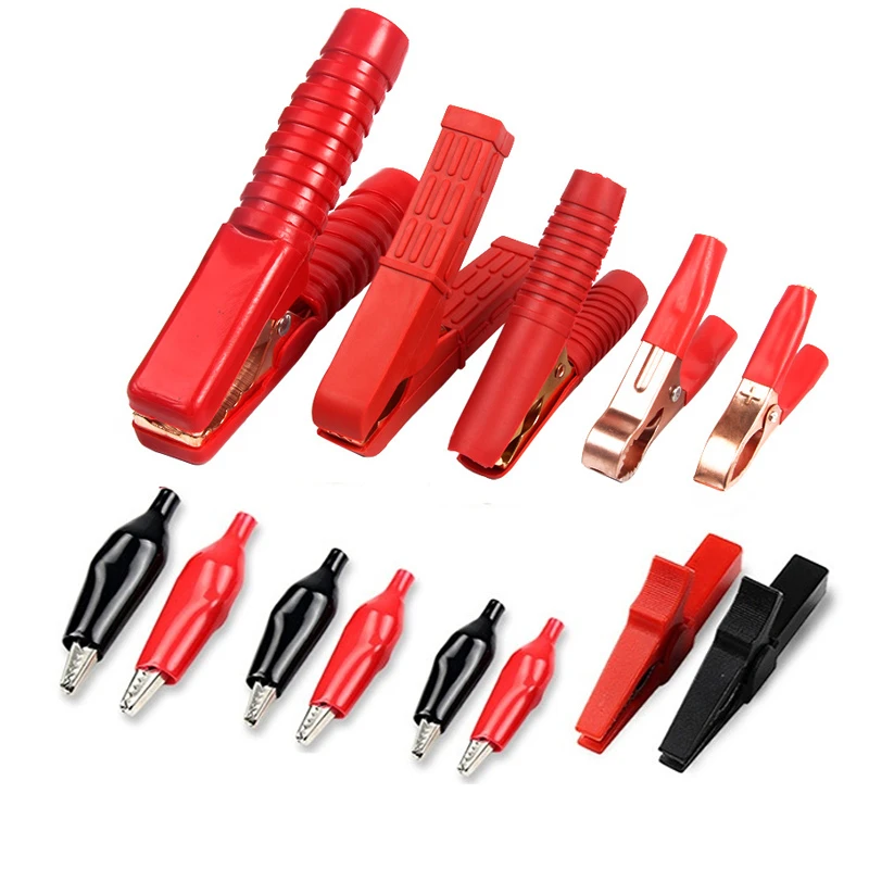 Crocodile Alligator Clips Car Battery Insulated Clip Clamp Connector ...