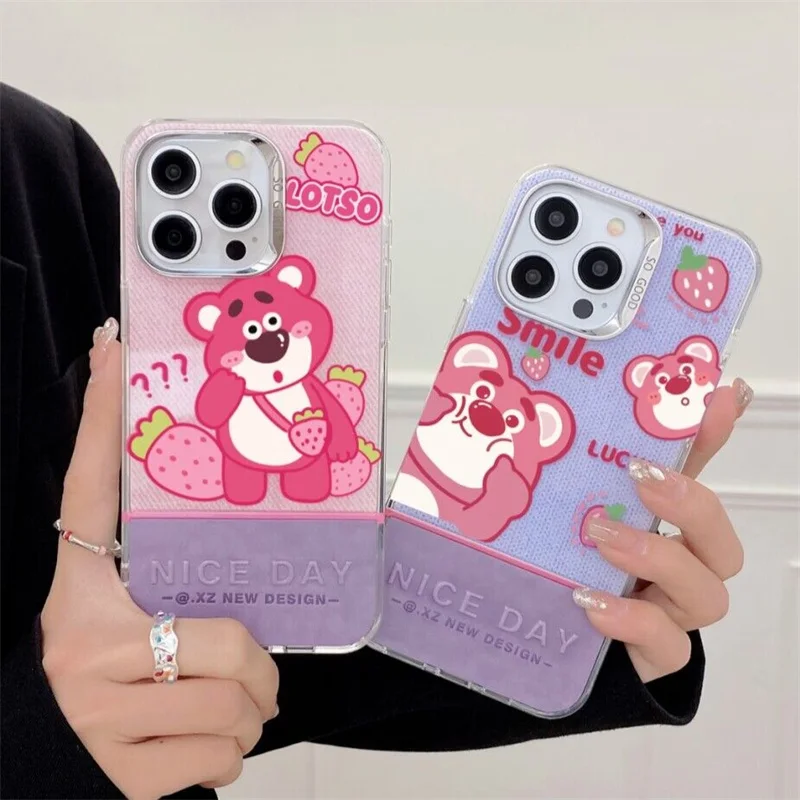 Disney-Lotso-Strawberry-Bear-Phone-Case-For-IPhone-15-14-Pro-Max-13-12 ...