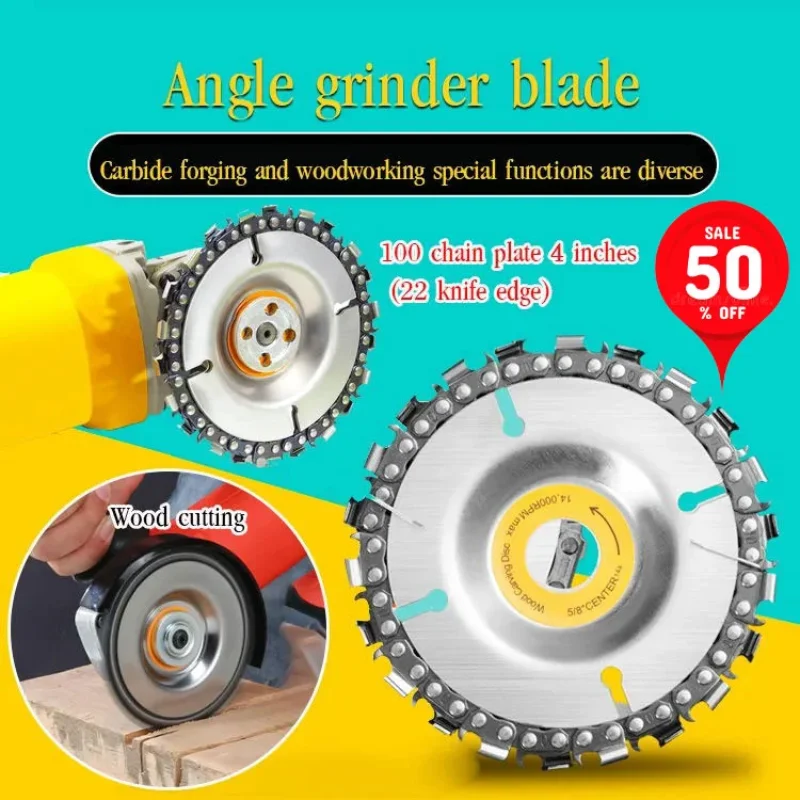 125mm/115mm/100mm Angle Grinder Chain Disk Wood Slotting Saw Blade ...