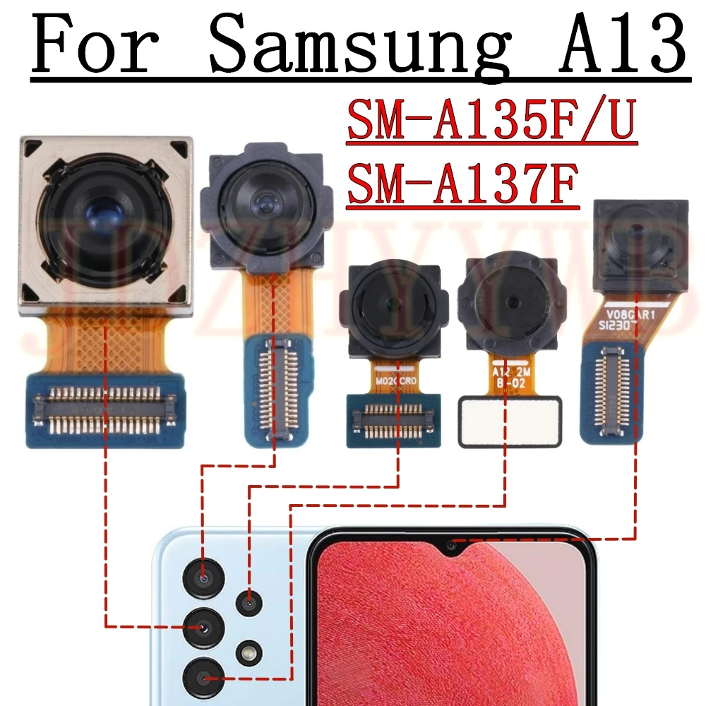 Front Rear Camera For Samsung Galaxy A13 A135F A135U A137F Frontal ...