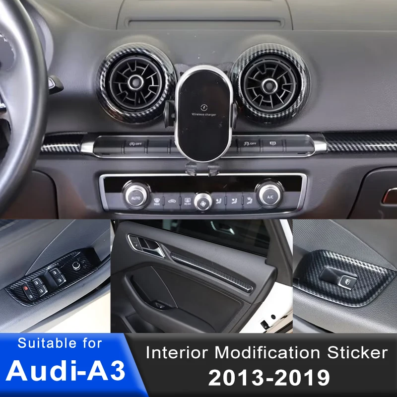 For-Audi-A3-2013-2014-2015-2016-2017-2018-2019-Car-Decorative-Sticker ...