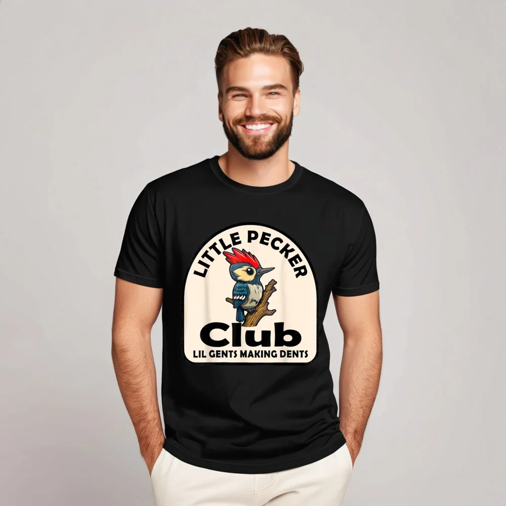 100-Cotton-Fabric-Men-Short-Sleeve-Little-Pecker-Club-Lil-Gents-T-Shirt ...