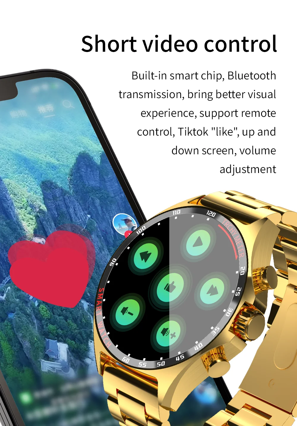 SK27 Business Smart Watch Men 1.58inch Bluetooth Call Compass NFC ...