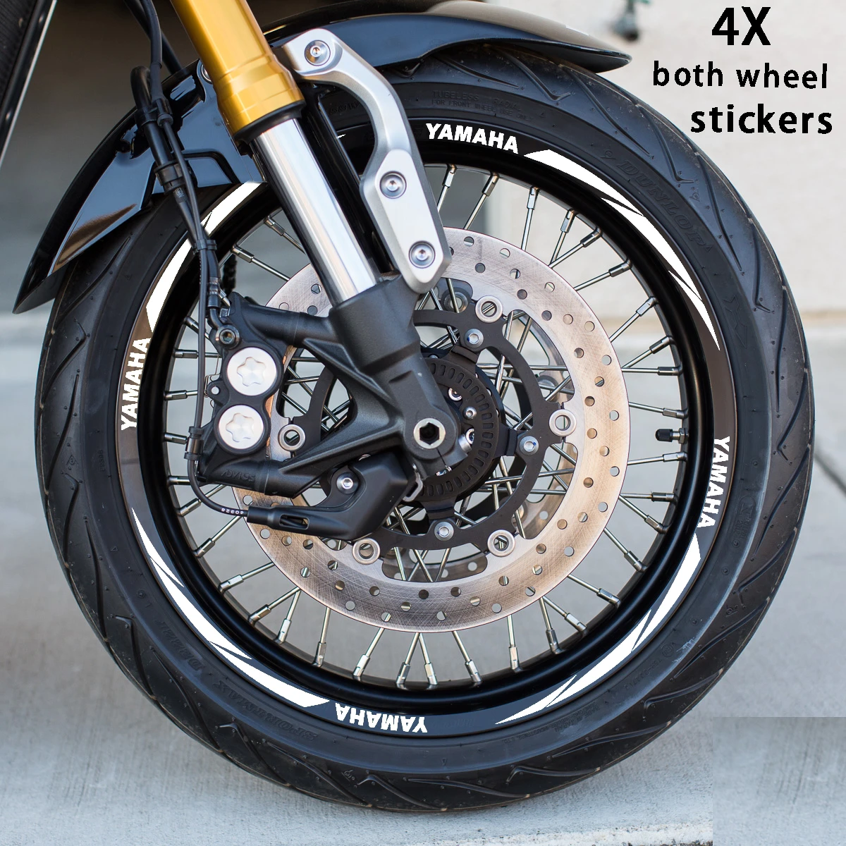 Yamaha Motorcycle Wheel Sticker | Fz6 Motorcycle Wheel Sticker - 17 18 ...