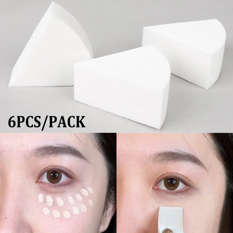 6PCS-Triangle-Makeup-Puff-Facial-Liquid-Foundation-Concealer-Makeup ...