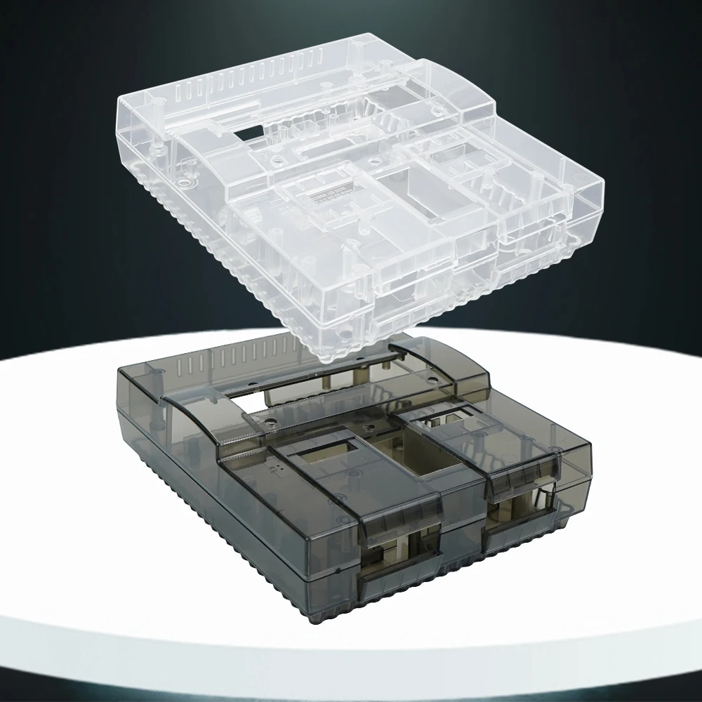 Bitfunx SNES Replacement Shell Transparent Case for Nintendo SNES SFC ...