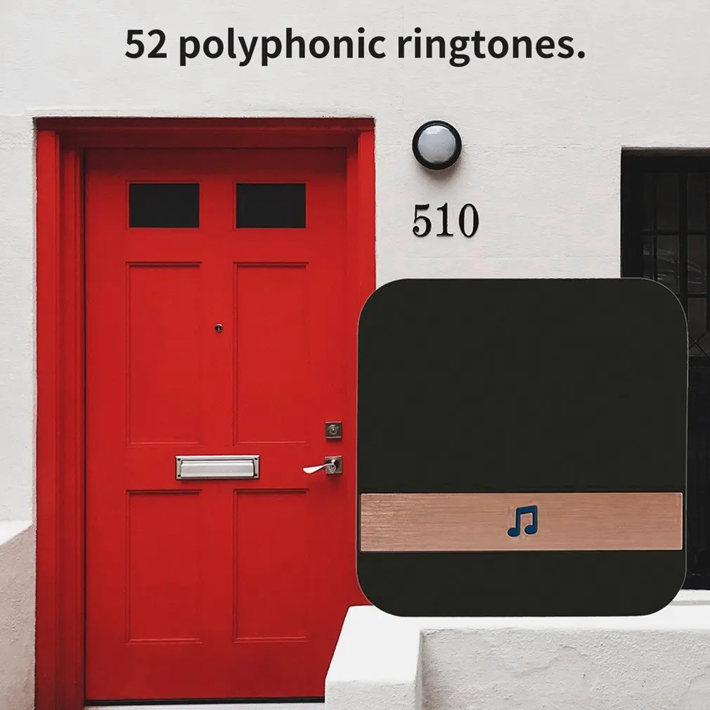 433MHz-Wireless-Wifi-Smart-Visual-Accessory-Video-Doorbell-Chime-Music ...