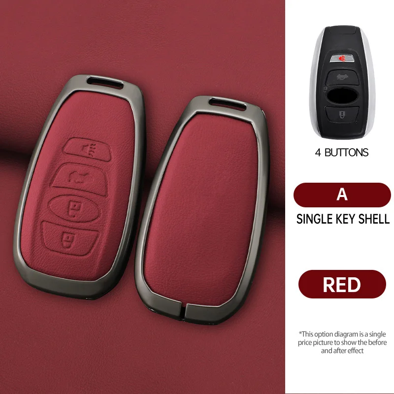 3/4Buttons Zinc alloy Key Case Fob For Subaru Legacy Impreza Forester ...