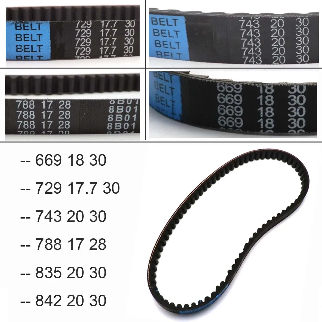 Motorcycle Scooter Drive Belt 669 729 799 743 788 835 842 For Gy6 50cc ...