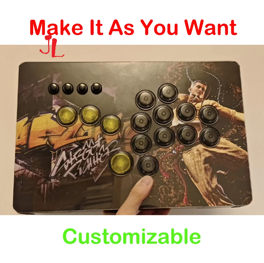 Mando-de-juegos-de-lucha-Arcade-Hitbox-personalizable-botones-SANWA ...