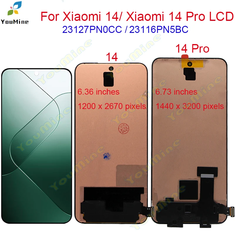 AMOLED-For-Xiaomi-14-Mi-14-LCD-23127PN0CC-Touch-Panel-Screen-Digitizer ...