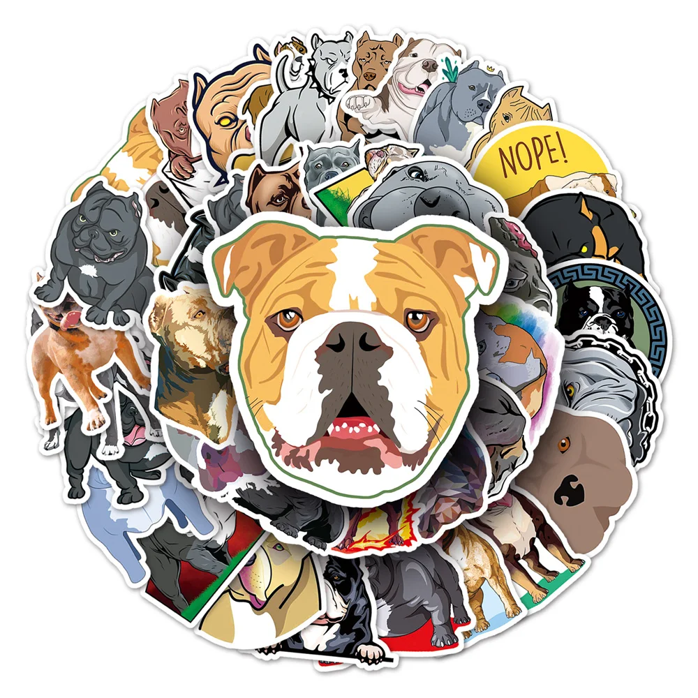 50pcs-American-Bully-Pitbull-Stickers-Pack-Suitcase-Laptop-Phone-Cute ...