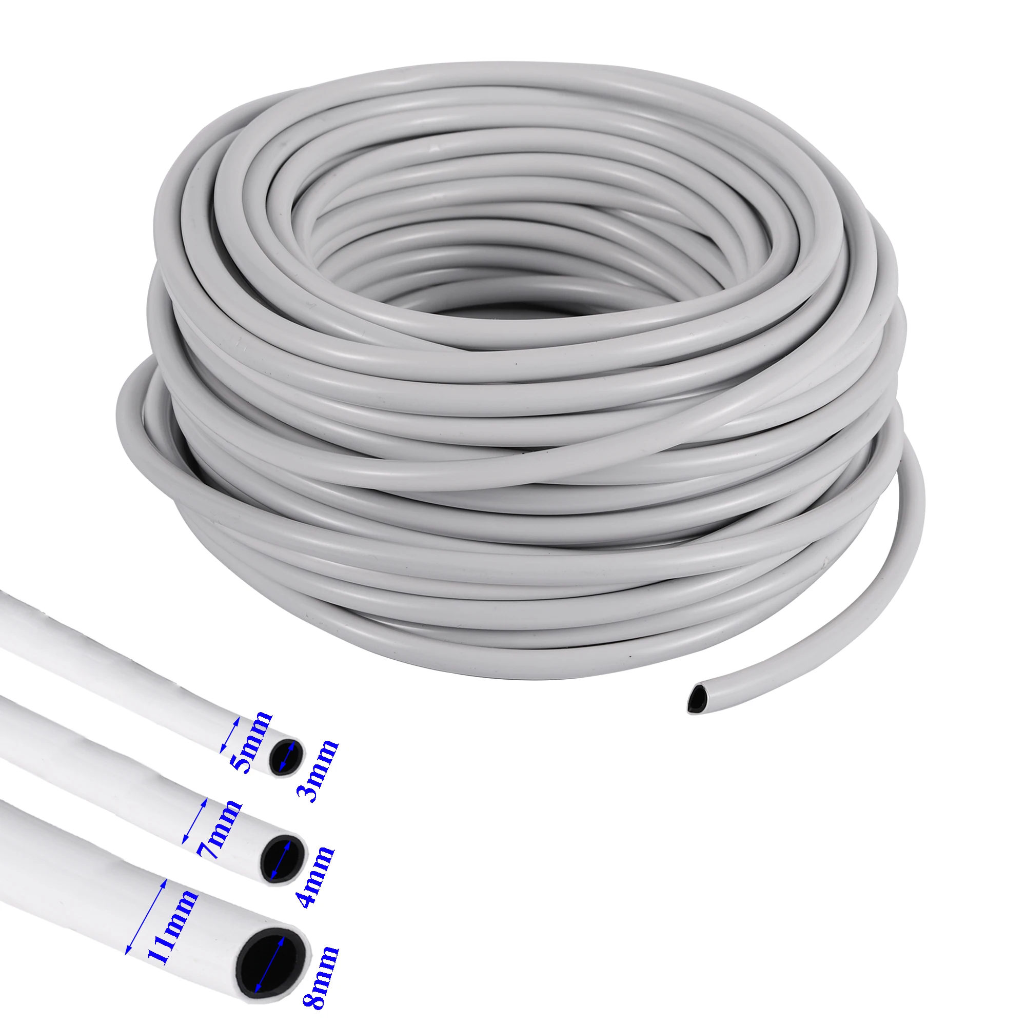 New Soft Double Layer PVC Hose 1/8'' 1/4'' 3/8'' Garden Drip Pipe 3/5Mm ...