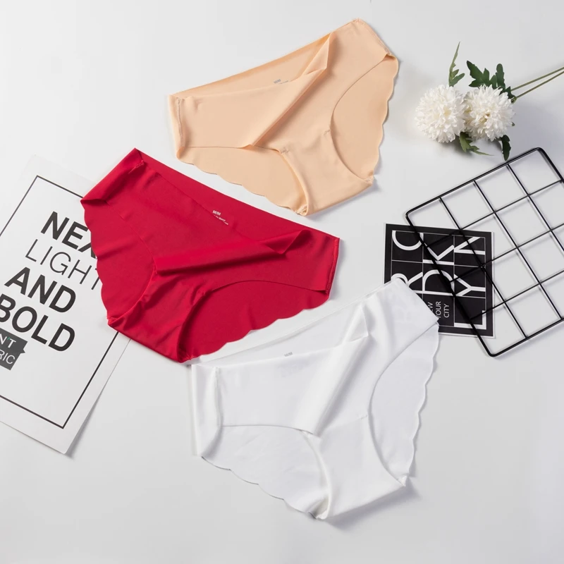 Bragas sin costuras para mujer, ropa interior Sexy, lencería de gran ...