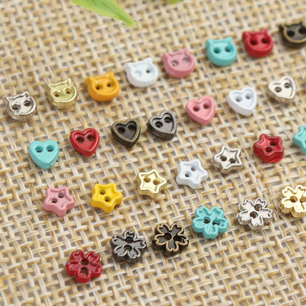 20Pcs-4mm-Metal-Doll-Clothes-Buckles-Handmade-Mini-Buttons-Cartoon ...