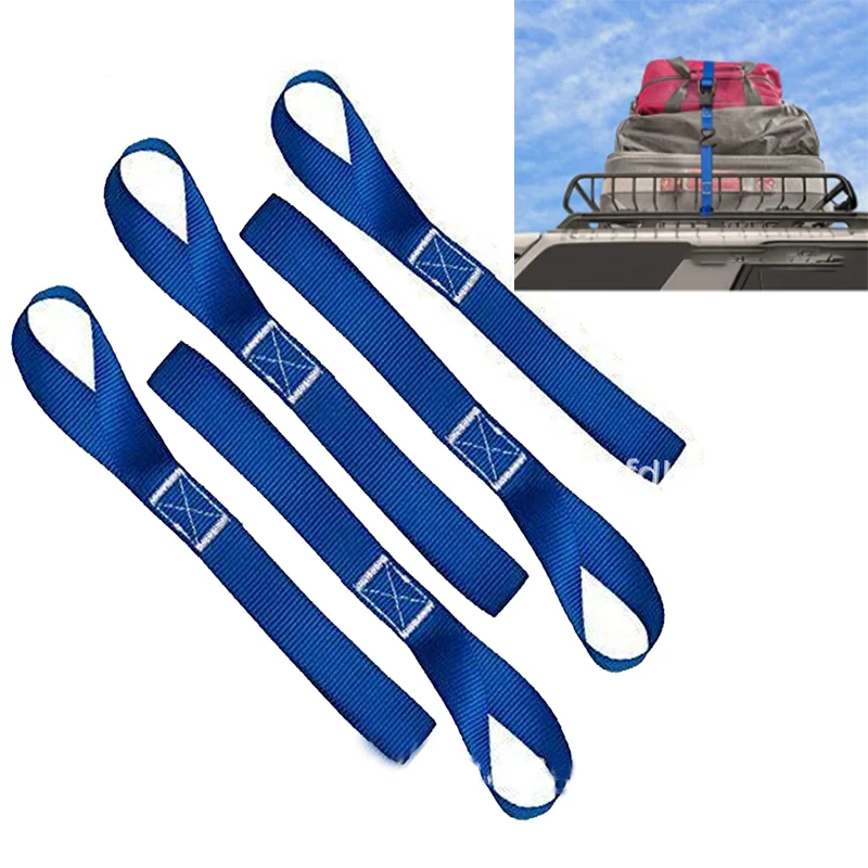5pcs Car Motorcycle Packing Tie Downs Loop Strap Trunk Cargo Luggage ...