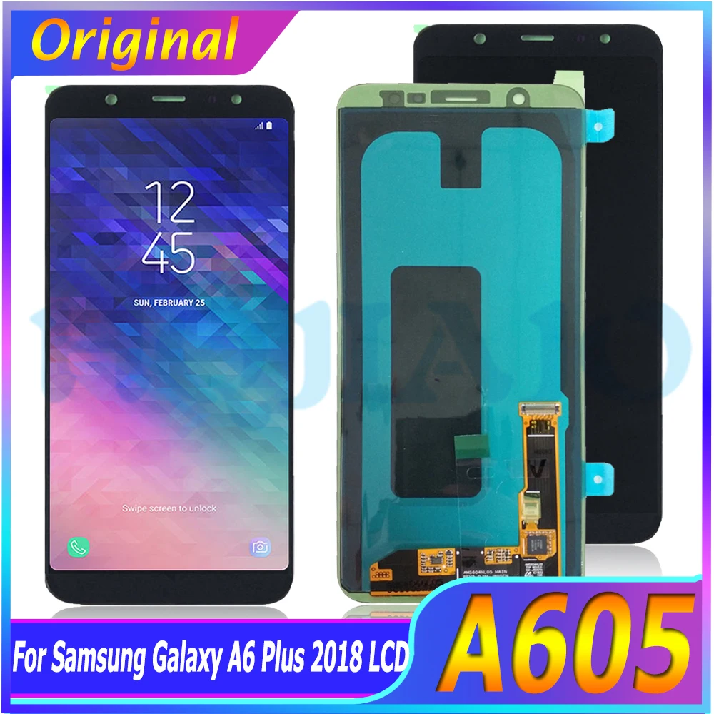 Super Amoled LCD Screen For Samsung A6+ A605 LCD Display Touch Screen ...