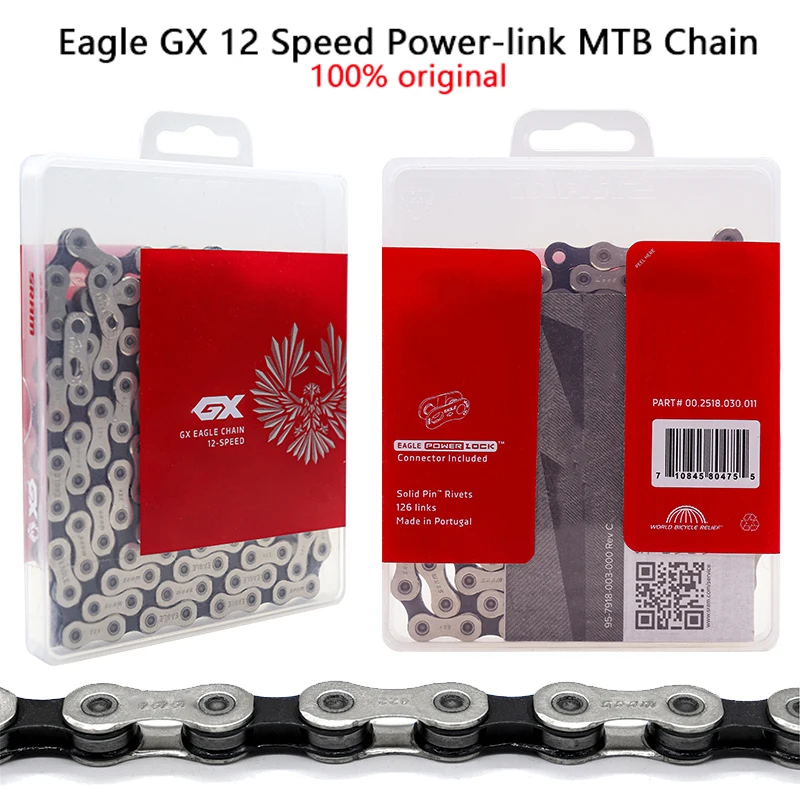 12 Speed MTB Road Bike Chain 12V 126L Bicycle Chain Silver Power Lock ...