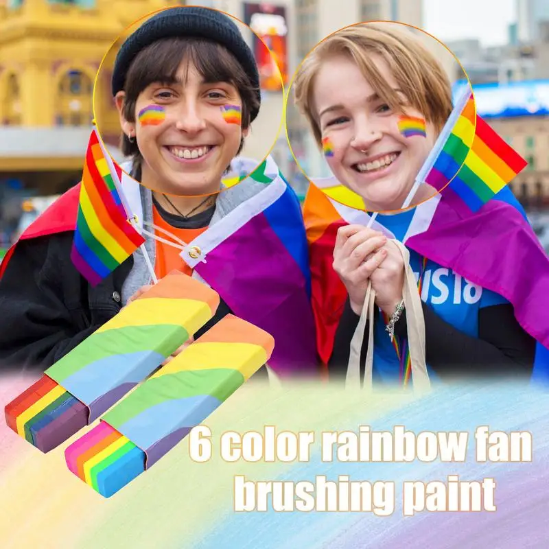 Rainbow Pride Face Paint