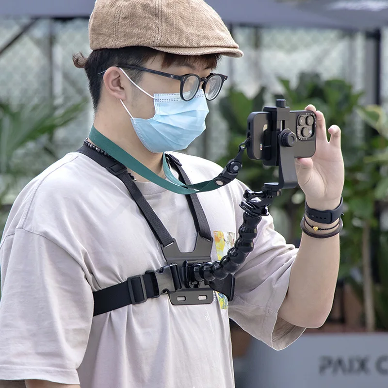 Chest-Strap-Mobile-Phone-Holder-With-Fixed-Shoulder-Neck-Strap-For ...