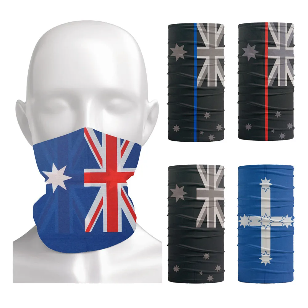 AU-Australia-National-Flag-Bandanas-Unisex-Cycling-Face-Mask-Running ...