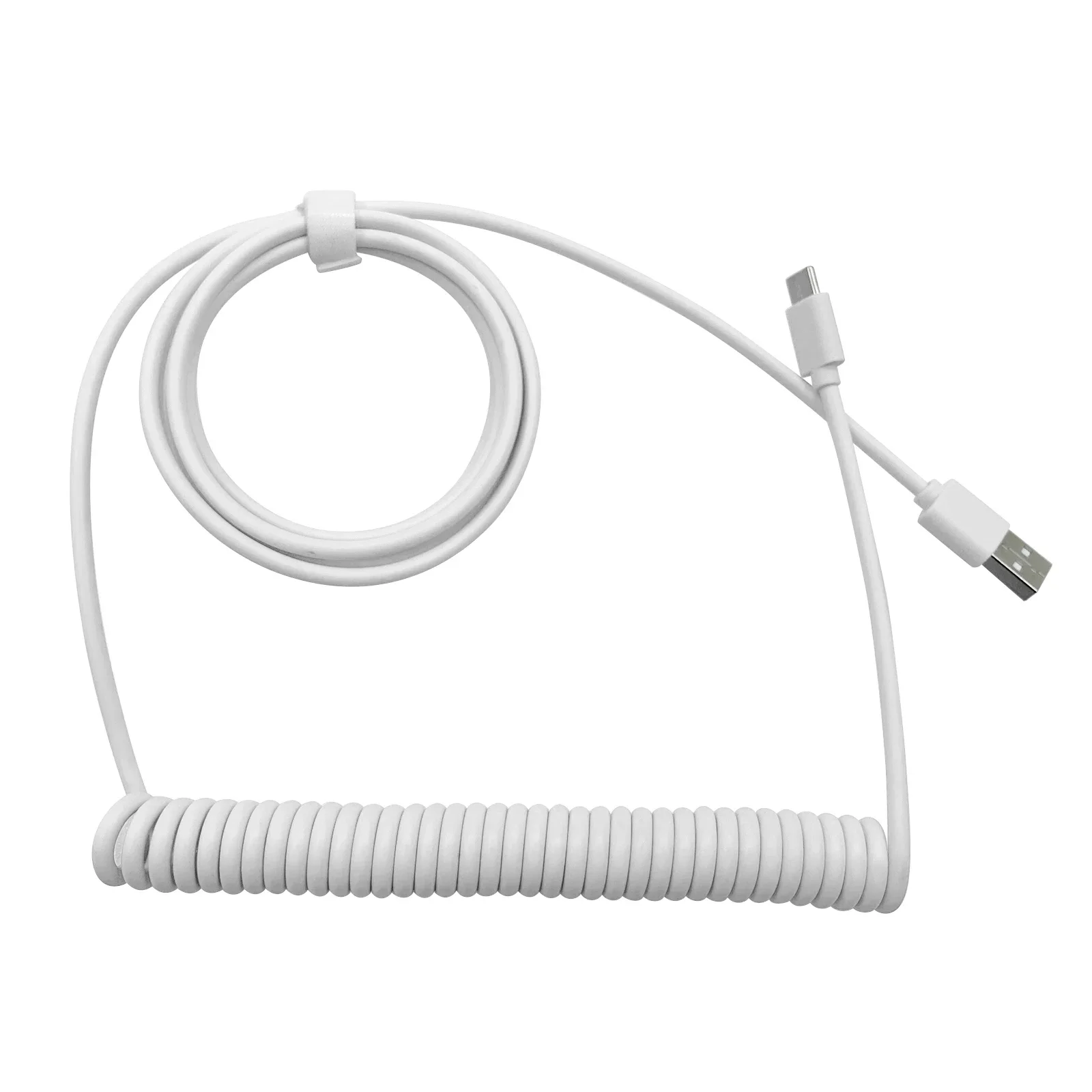 Computer-Mechanical-Keyboard-Data-Cable-Extension-Cord-Coiled-Charging ...