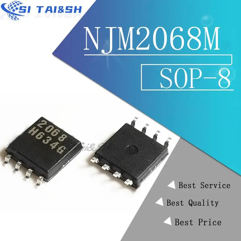 10 piezas NJM4560M 4560 SOP 8 NJM4560 4560M NJM4556AM NJM4556M NJM4556A ...