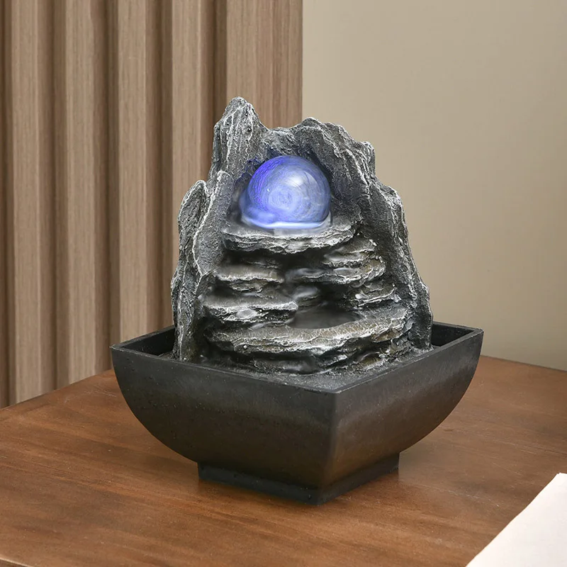 Lighted Tabletop Fountains Dyna Living Indoor Tabletop Water Fountain