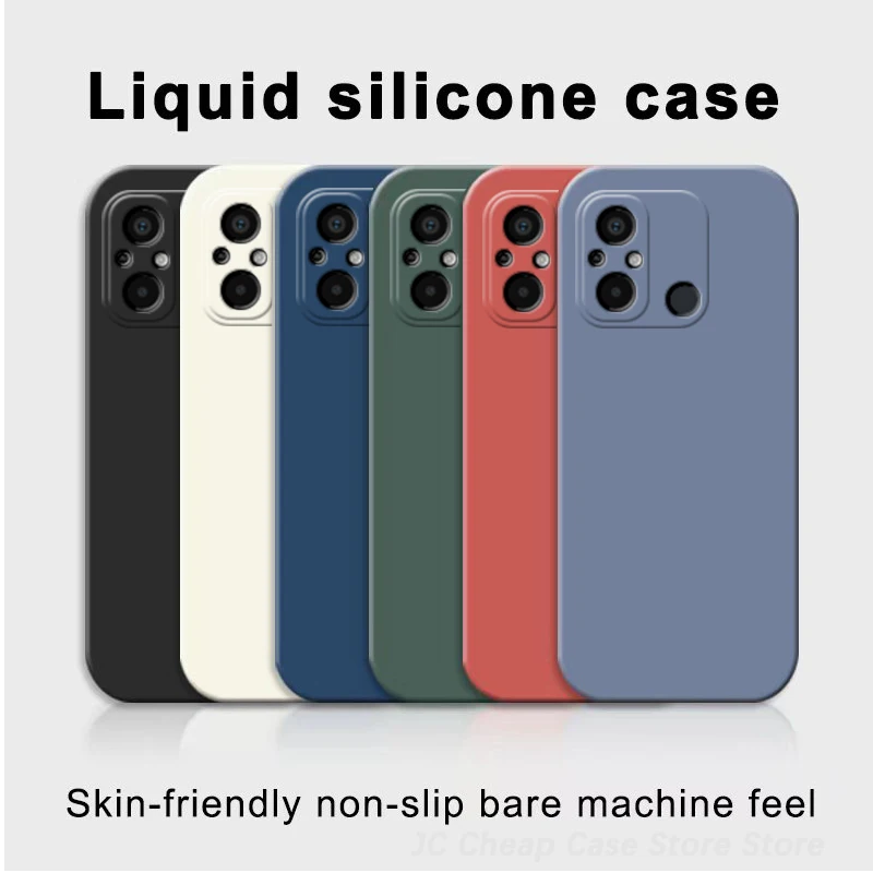 For-Xiaomi-Redmi-12C-Square-Liquid-Silicone-Phone-Cases-for-Xiaomi ...