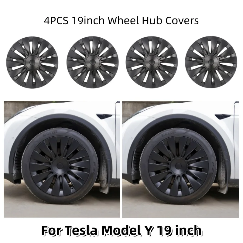 4PCS-Hubcap-For-Tesla-Wheel-Cover-Model-Y-19-Inch-Full-Edge-Coverage ...