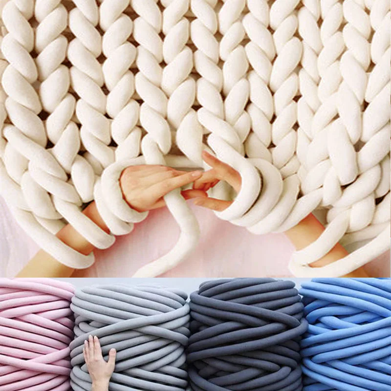 1M-Continuous-Length-20mm-Diameter-Super-Bulky-Arm-Knitting-Wool-Roving ...