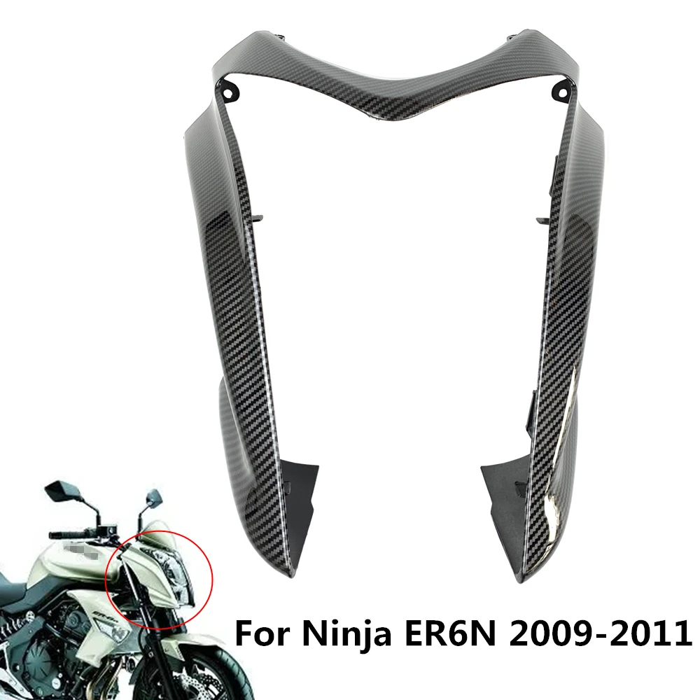 Motorcycle ABS Carbon Pattern Front Upper Fairing Headlight Cowl Nose ...
