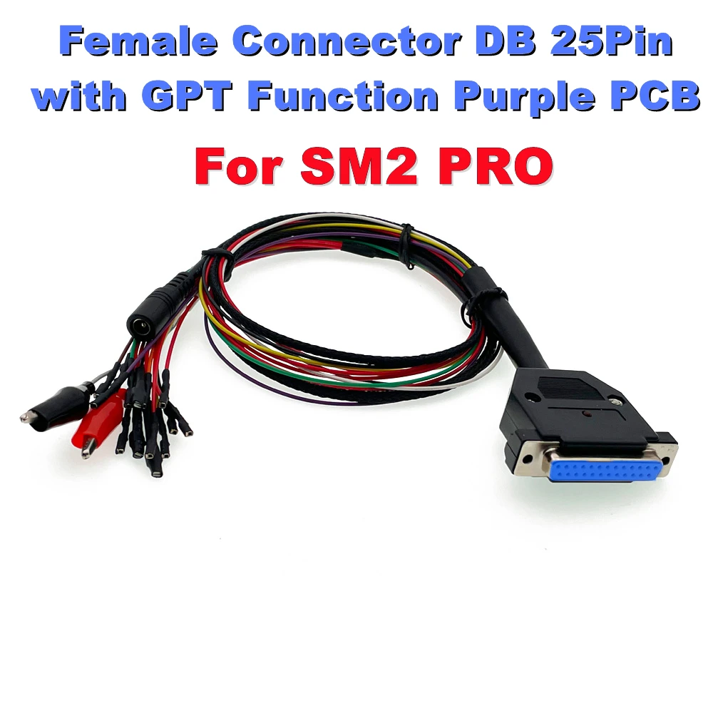 SM2-PRO-accessories-with-GPT-function-ODB2-cable-DB-25pin-purple-PCB ...