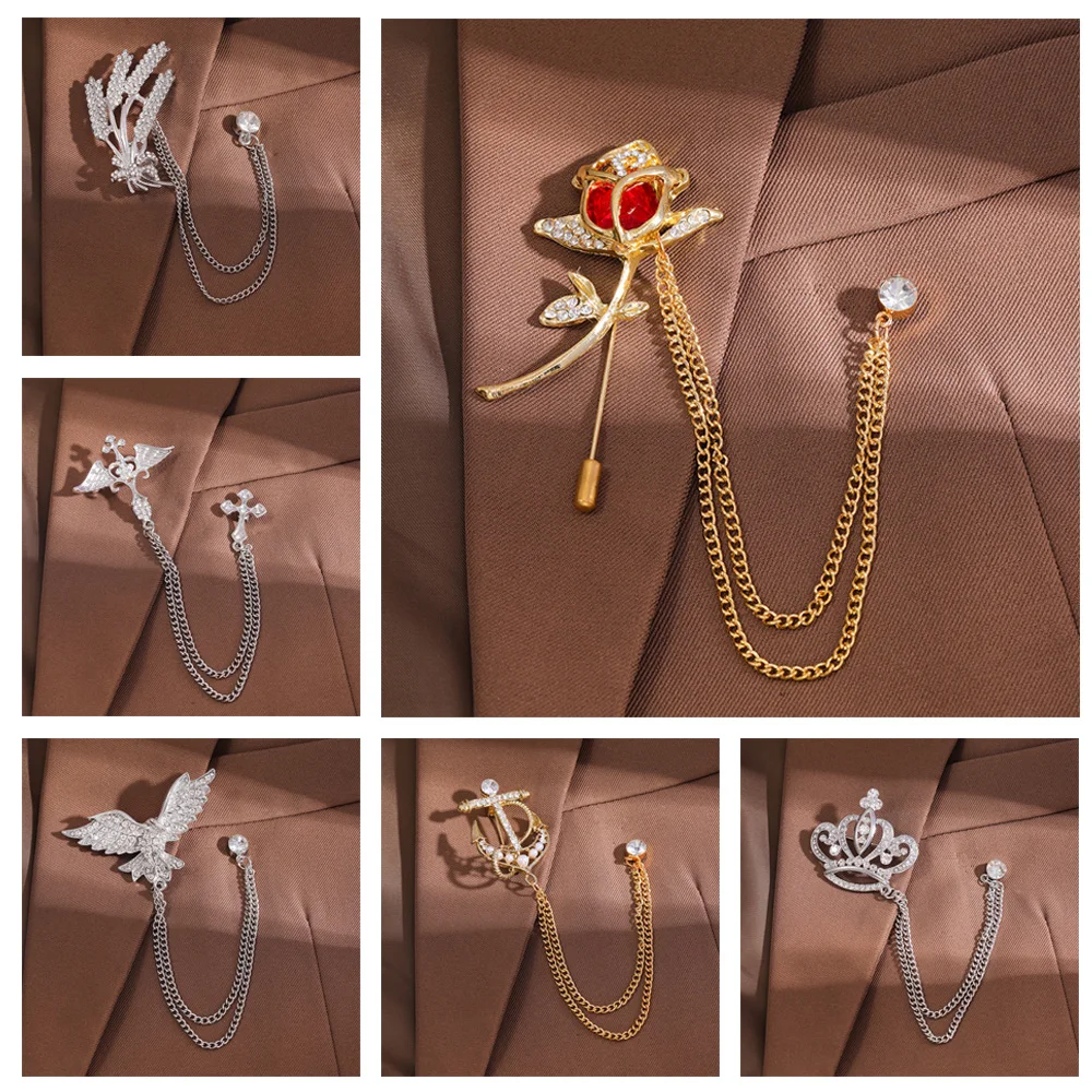 Fashion-men-s-chain-brooch-suit-accessories-personality-evening-long ...