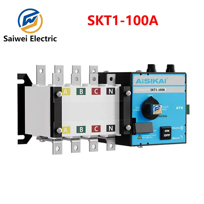 Aisikai ATS Controller SKT1 4P 300A 400A 630A Dual power automatic ...