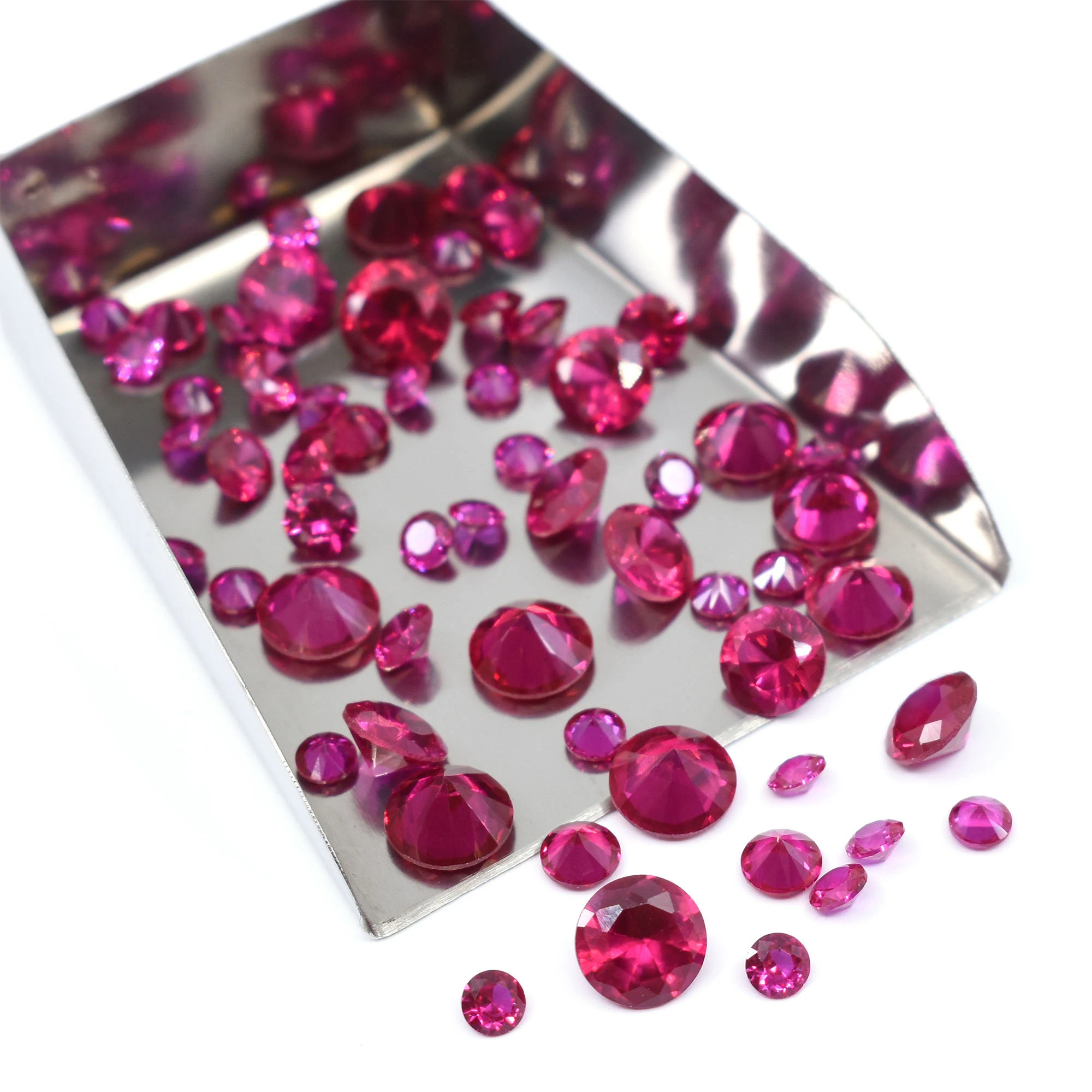 Pink Lab Grown Synthetic Corundum