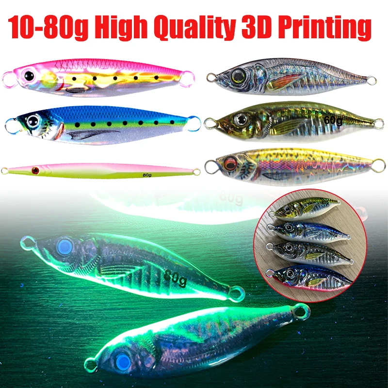 3d Scanning Technology Metal Simulation Fake Lures Jig Hooks Artificial ...