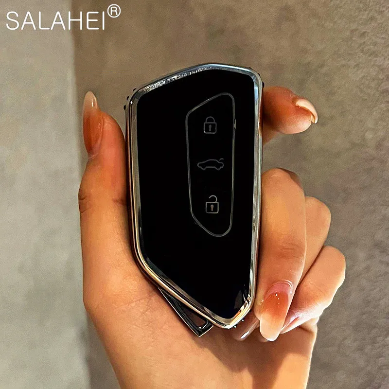 Soft-TPU-Car-Remote-Key-Case-Cover-Shell-For-VW-Volkswagen-Golf-8-Mk8 ...