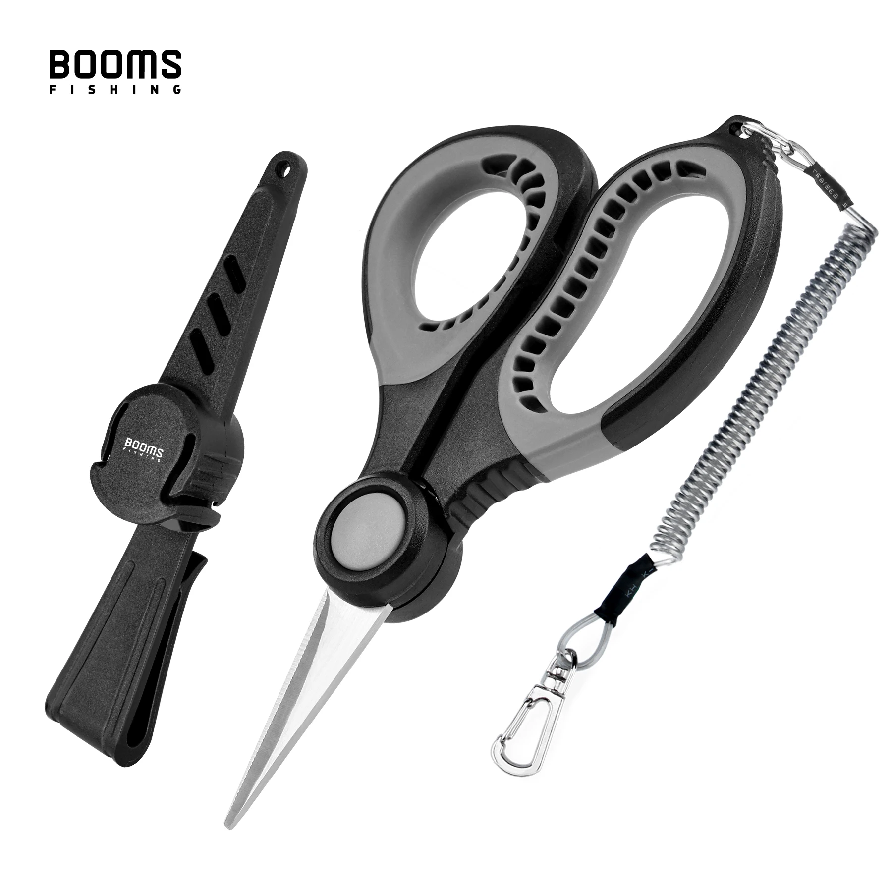 Booms-Fishing-S06-Braid-Line-Scissors-Stainless-Steel-Anti-Slip-Handle ...